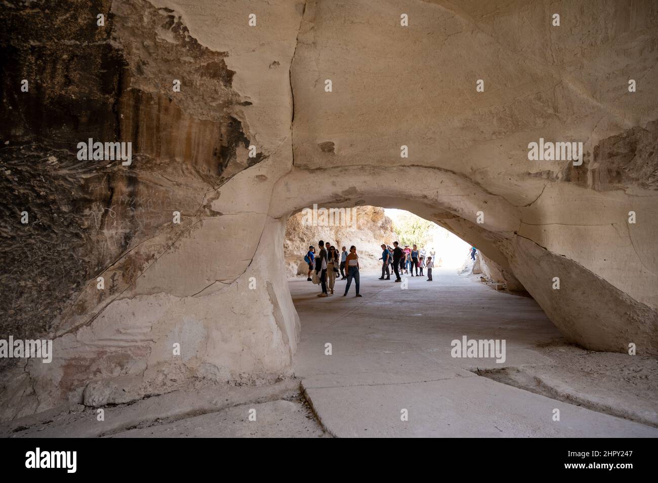 Beit Guvrin National Park, Israel - December 11, 2021: Visited view ...