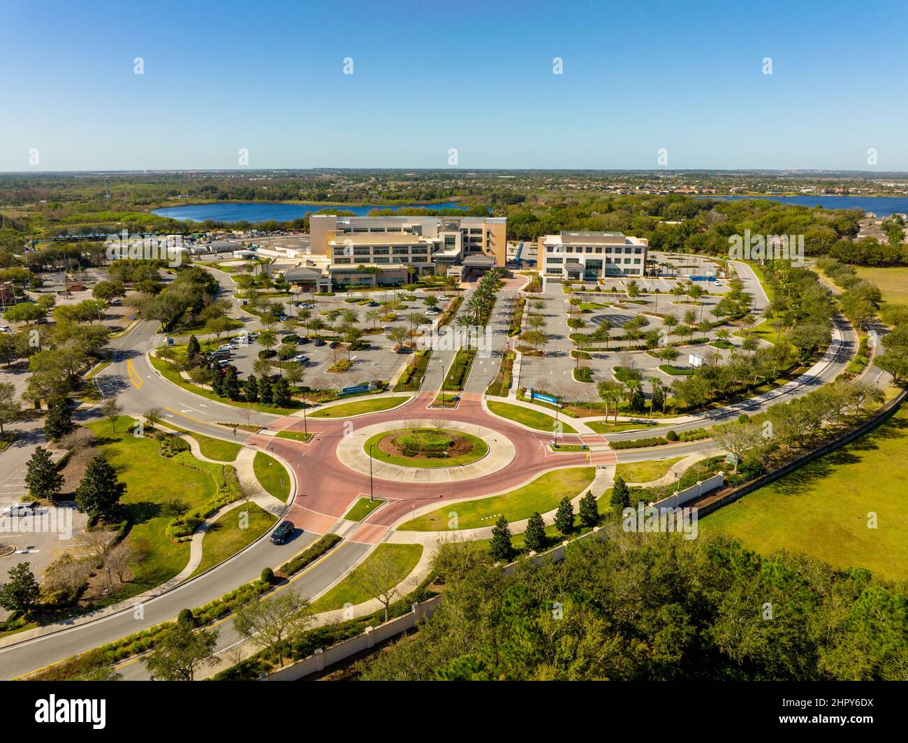 Aerial adventhealth orlando hospital florida hi-res stock photography ...