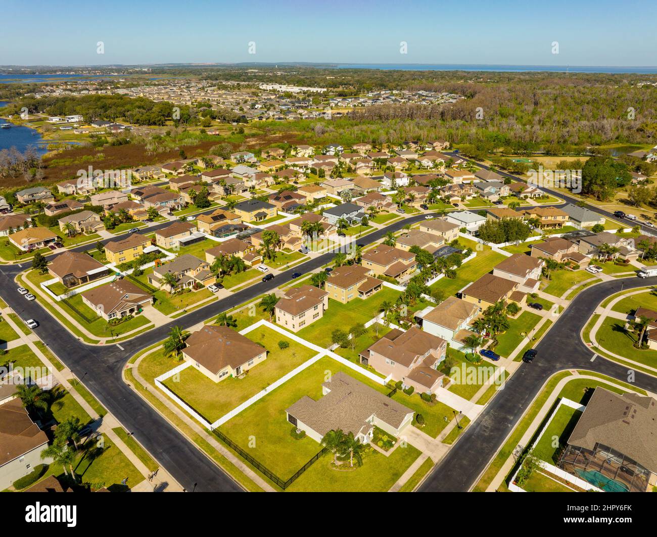 Nice neighborhood in Winter Garden Florida USA Stock Photo - Alamy