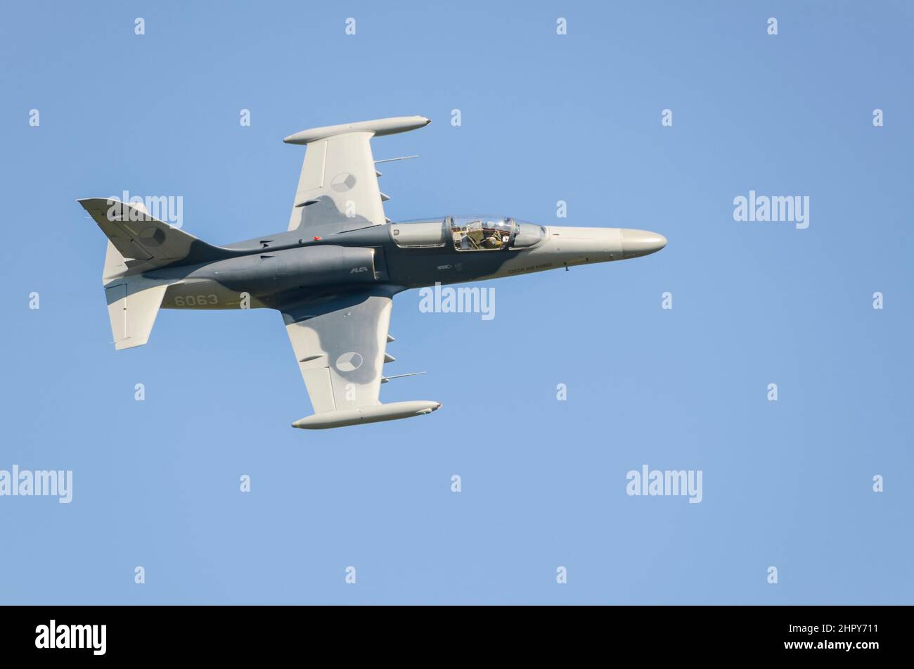 Czech Air Force Aero Vodochody L-159 ALCA jet fighter flying at RAF ...