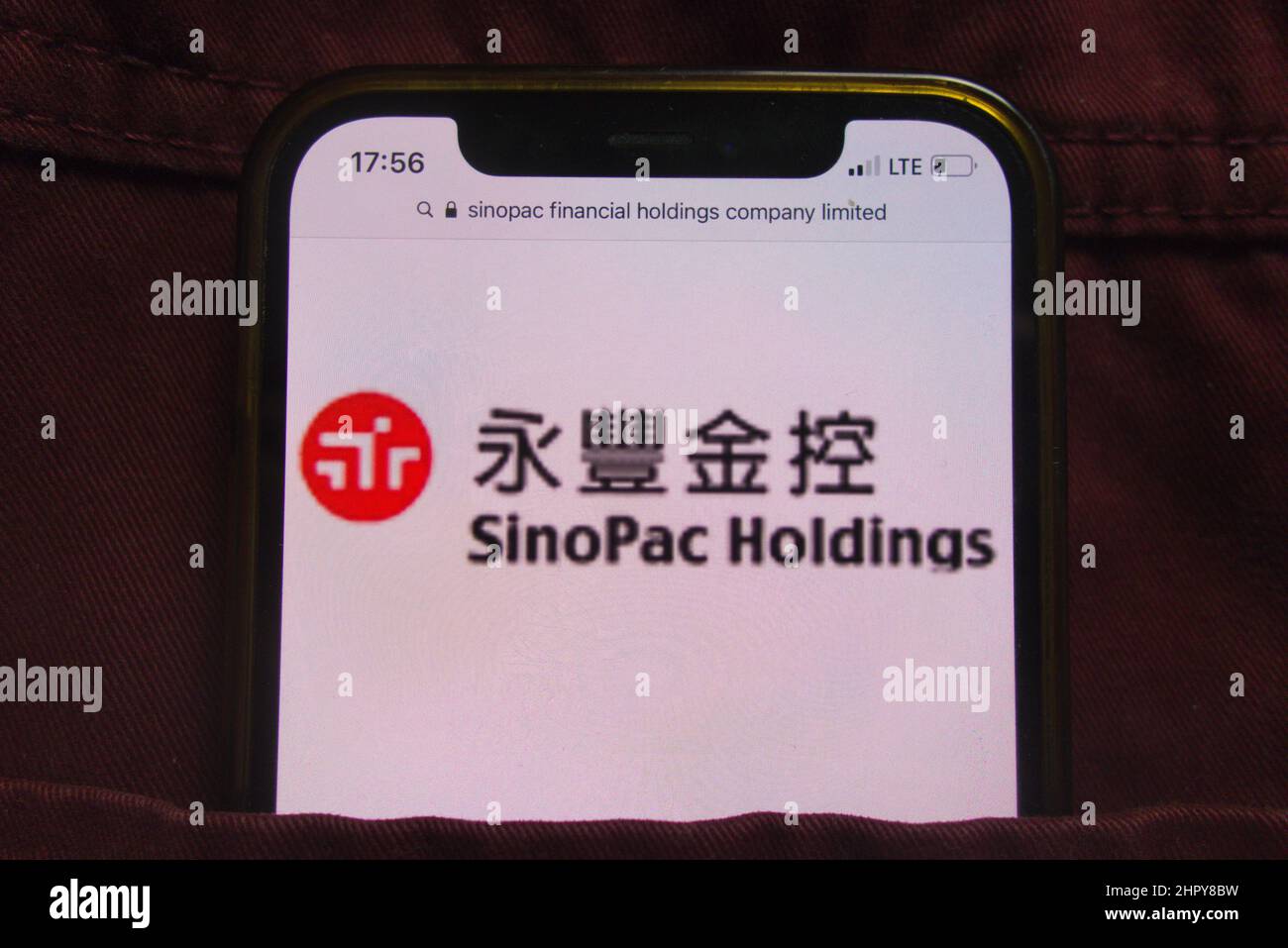 KONSKIE, POLAND - February 22, 2022: SinoPac Financial Holdings logo ...