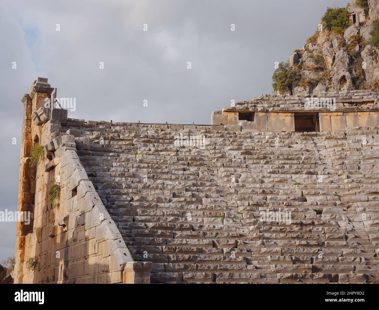 Ruins of ancient Greek-Roman amphitheatre in Myra, old name - Demre ...