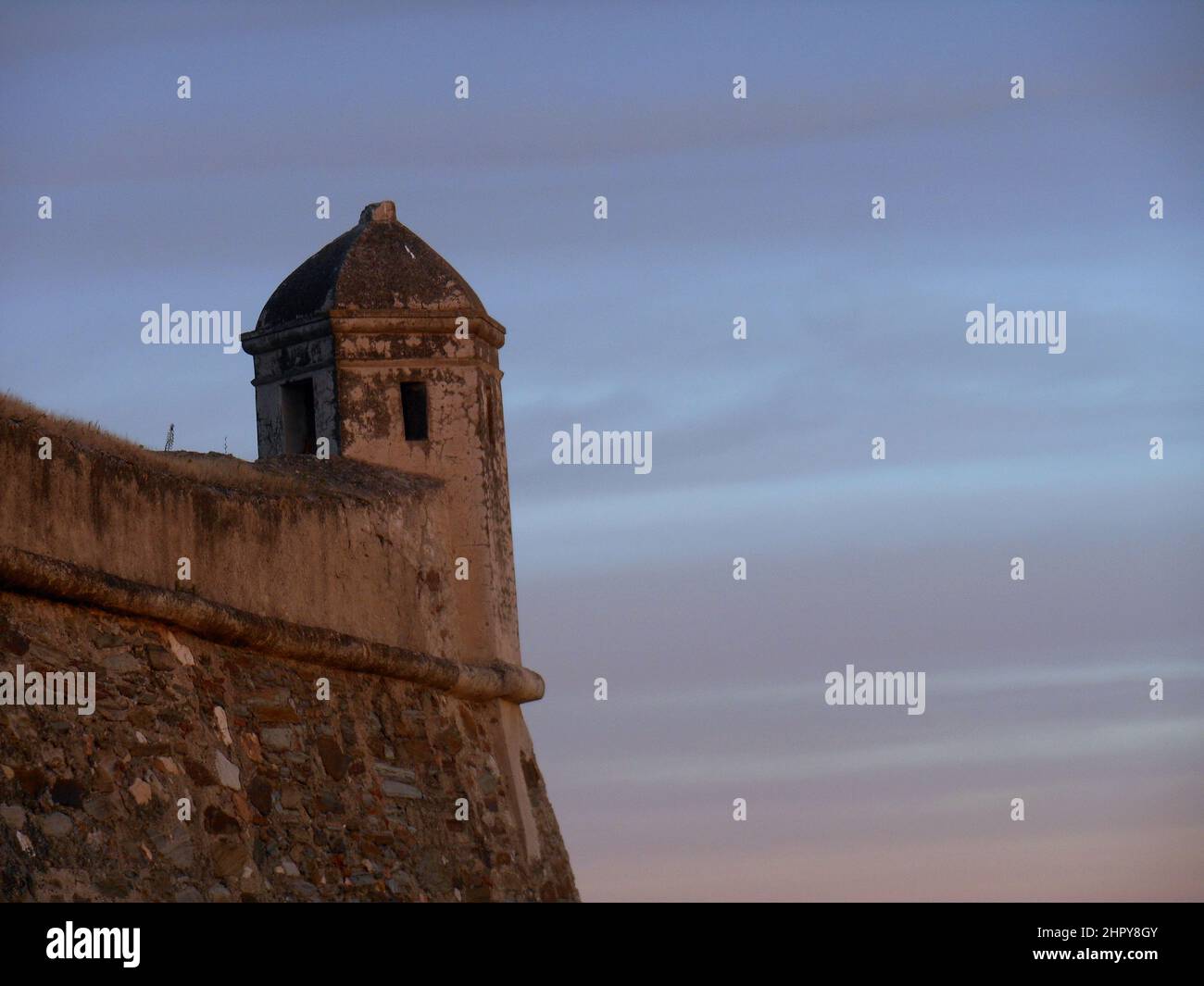 Tower of the defensive wall of a medieval bastion Stock Photo - Alamy