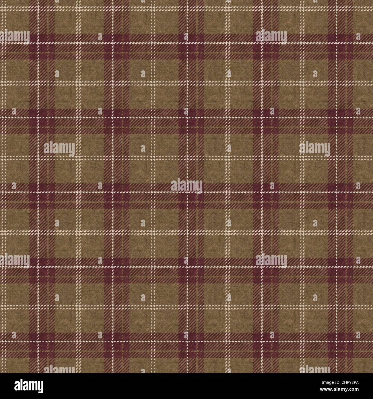 Sepia brown neutral woven plaid texture background. Seamless old worn ...