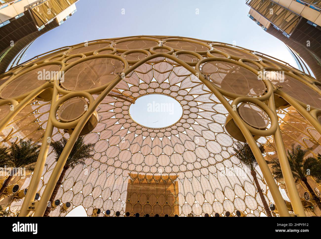 View of Al Wasl Plaza at Expo 2020 Dubai. Du Stock Photo - Alamy