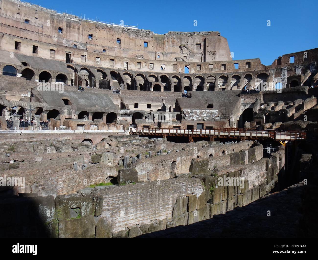 Interior of the Roman Colosseum, Rome, Italy Stock Photo - Alamy