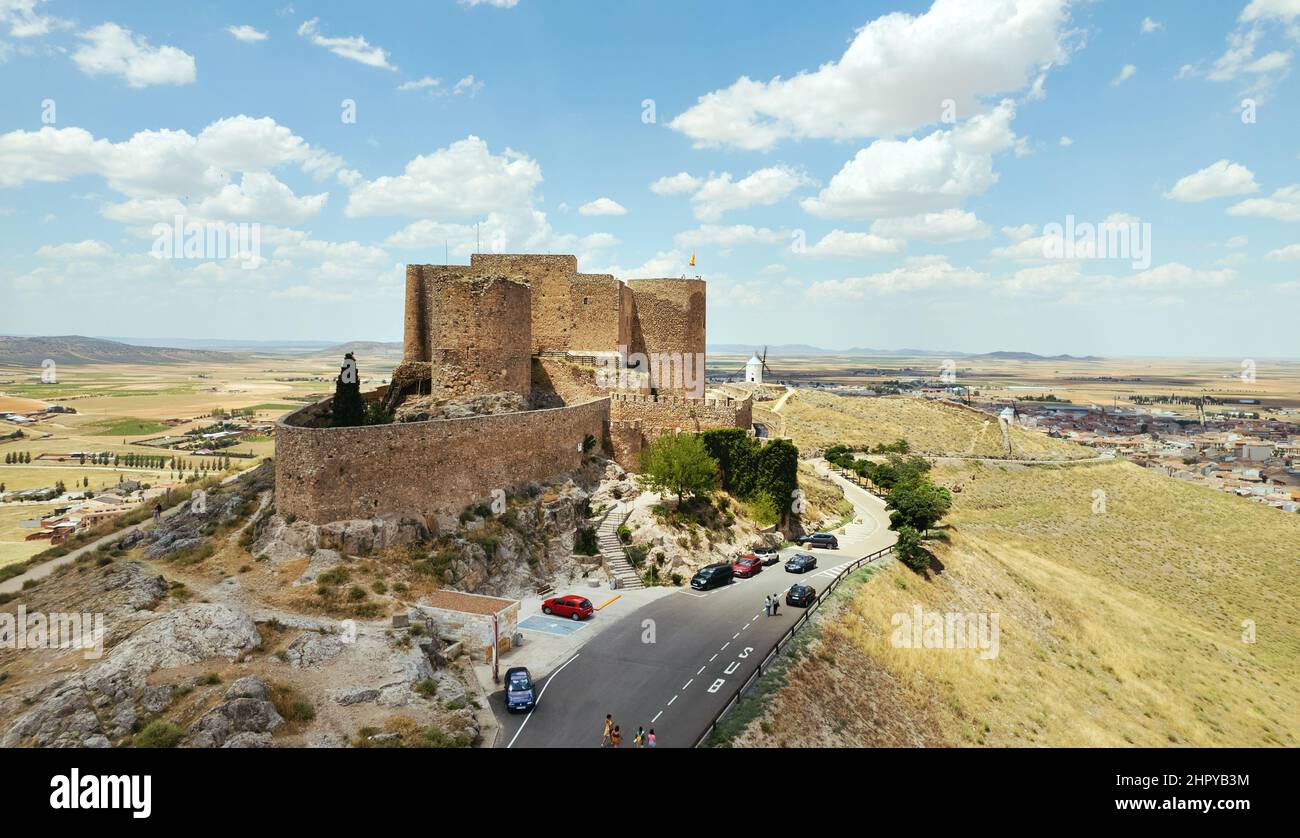 Castle of La Muela in Consuegra town. Spain Stock Photo - Alamy