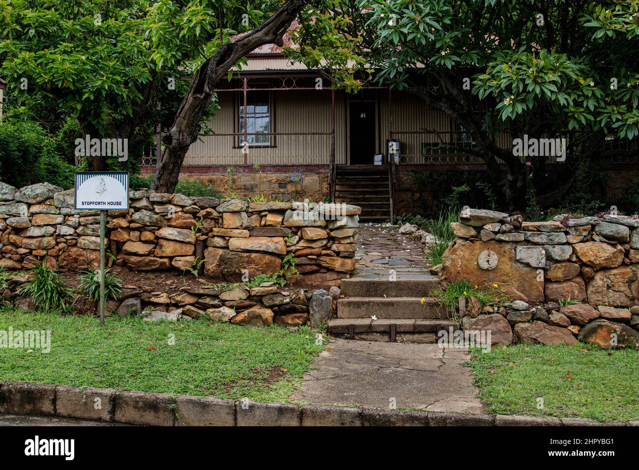 Beautiful Stopforth House in Barberton surrounded by trees Stock Photo ...