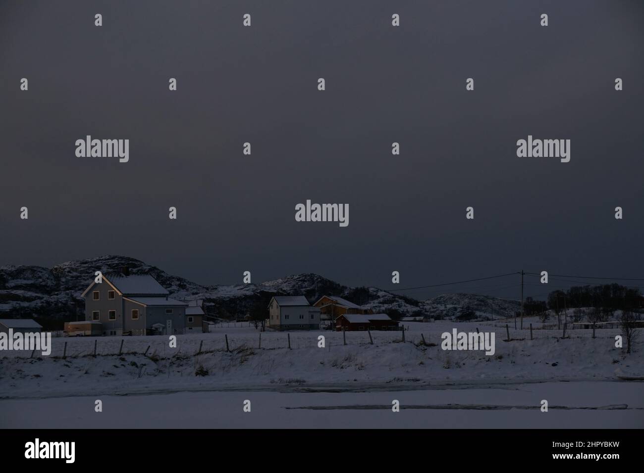 Polar night in the Arctic region in Norway Stock Photo - Alamy