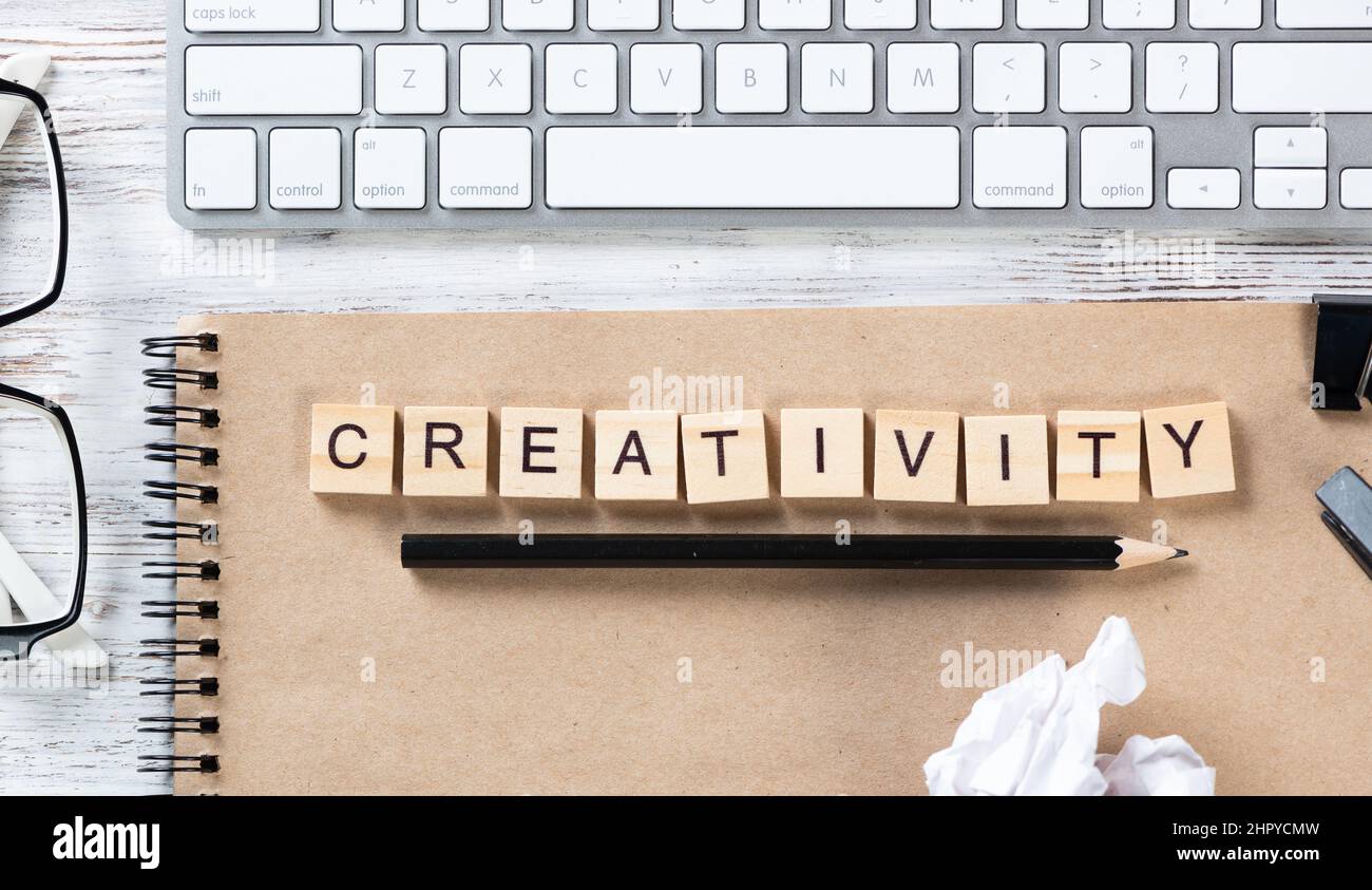 Creativity and innovation concept with letters Stock Photo - Alamy