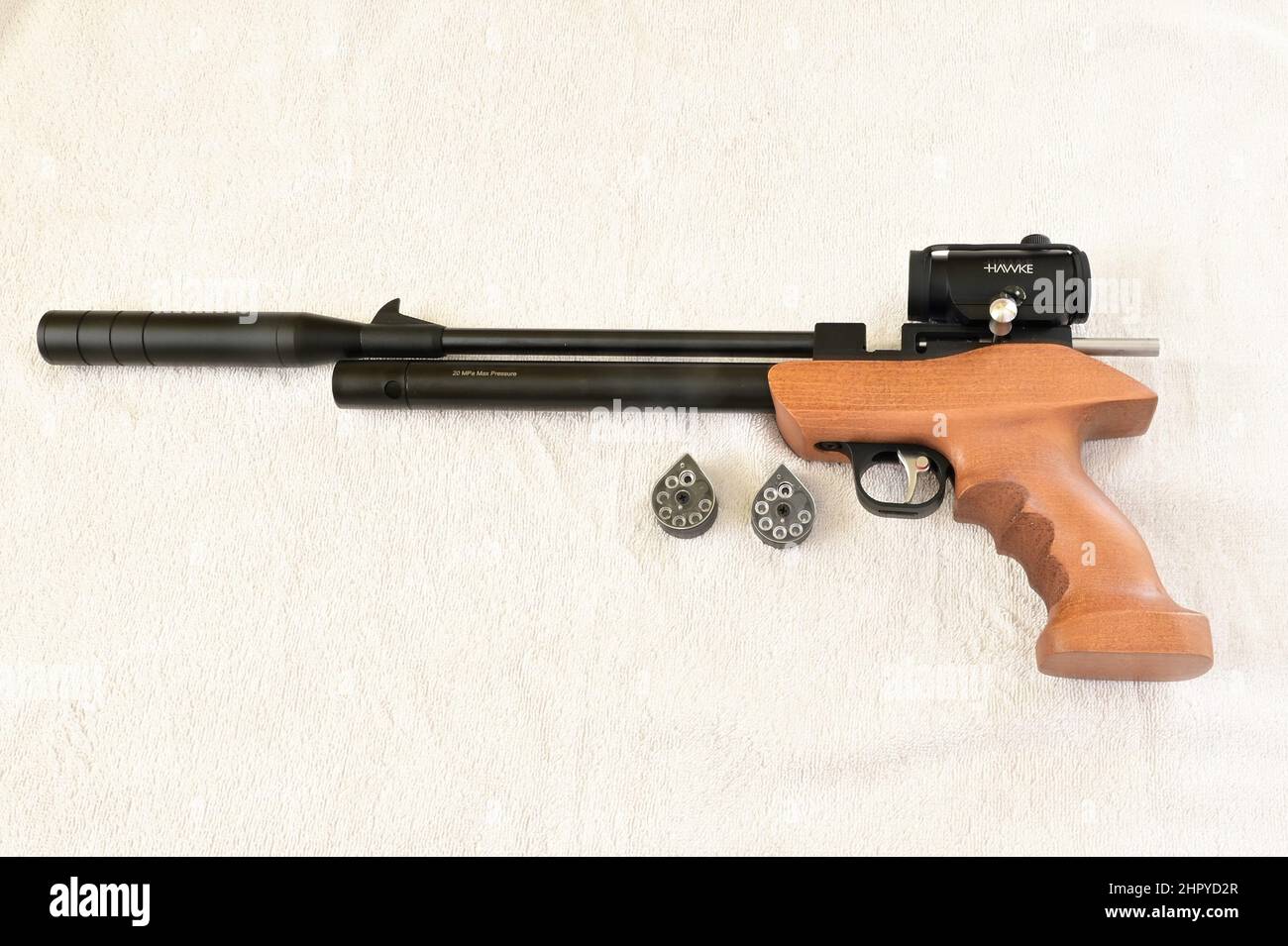 A PCP air pistol Stock Photo - Alamy