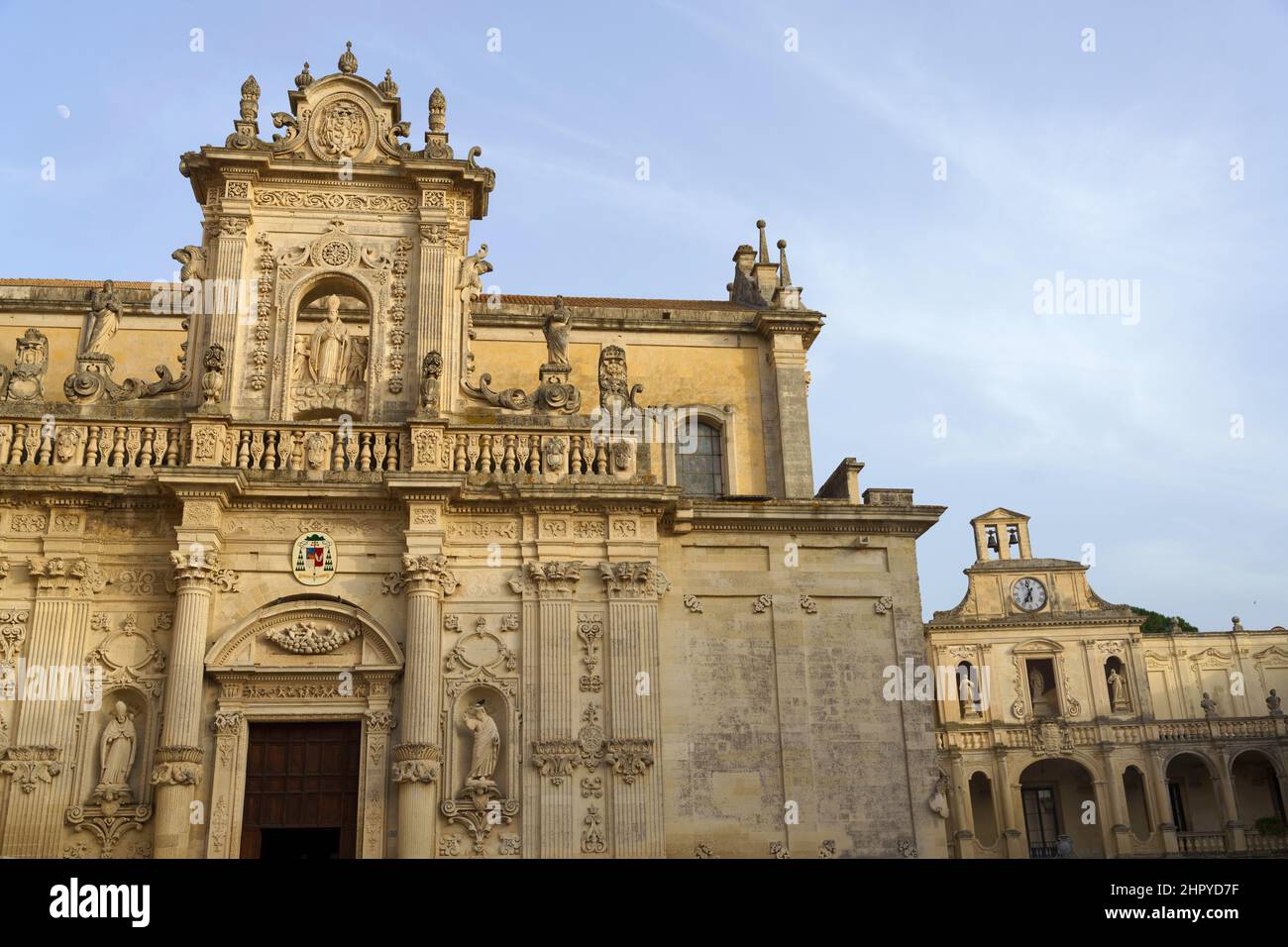 Lecce, Apulia, Italy: exterior of historic buildings in the cathedral ...