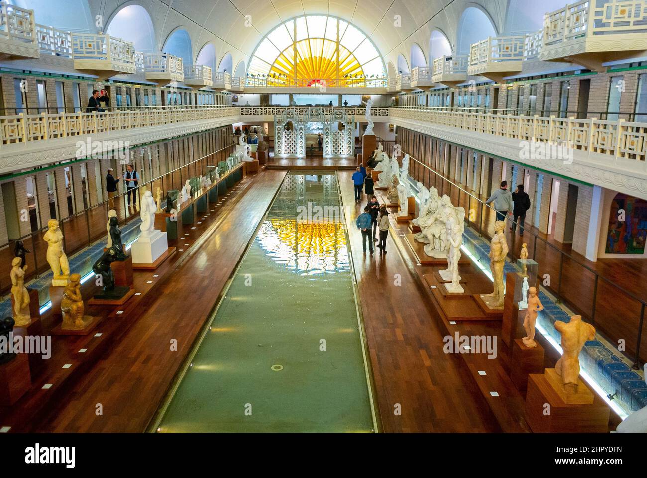Roubaix, France, High Angle, View inside, Collection Sculptures on ...