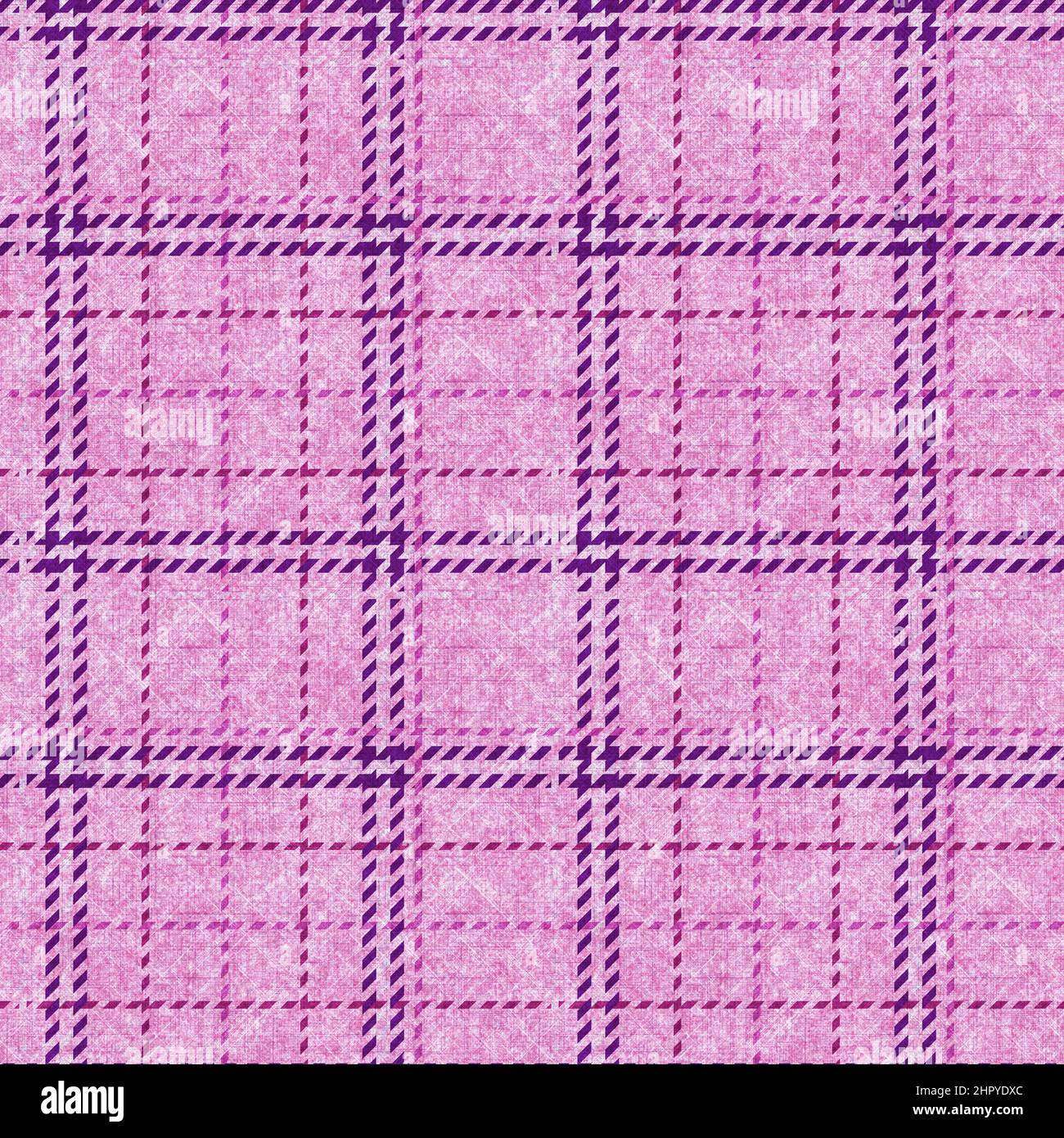 Bright pink summer woven plaid texture. Seamless woollen feminine style ...