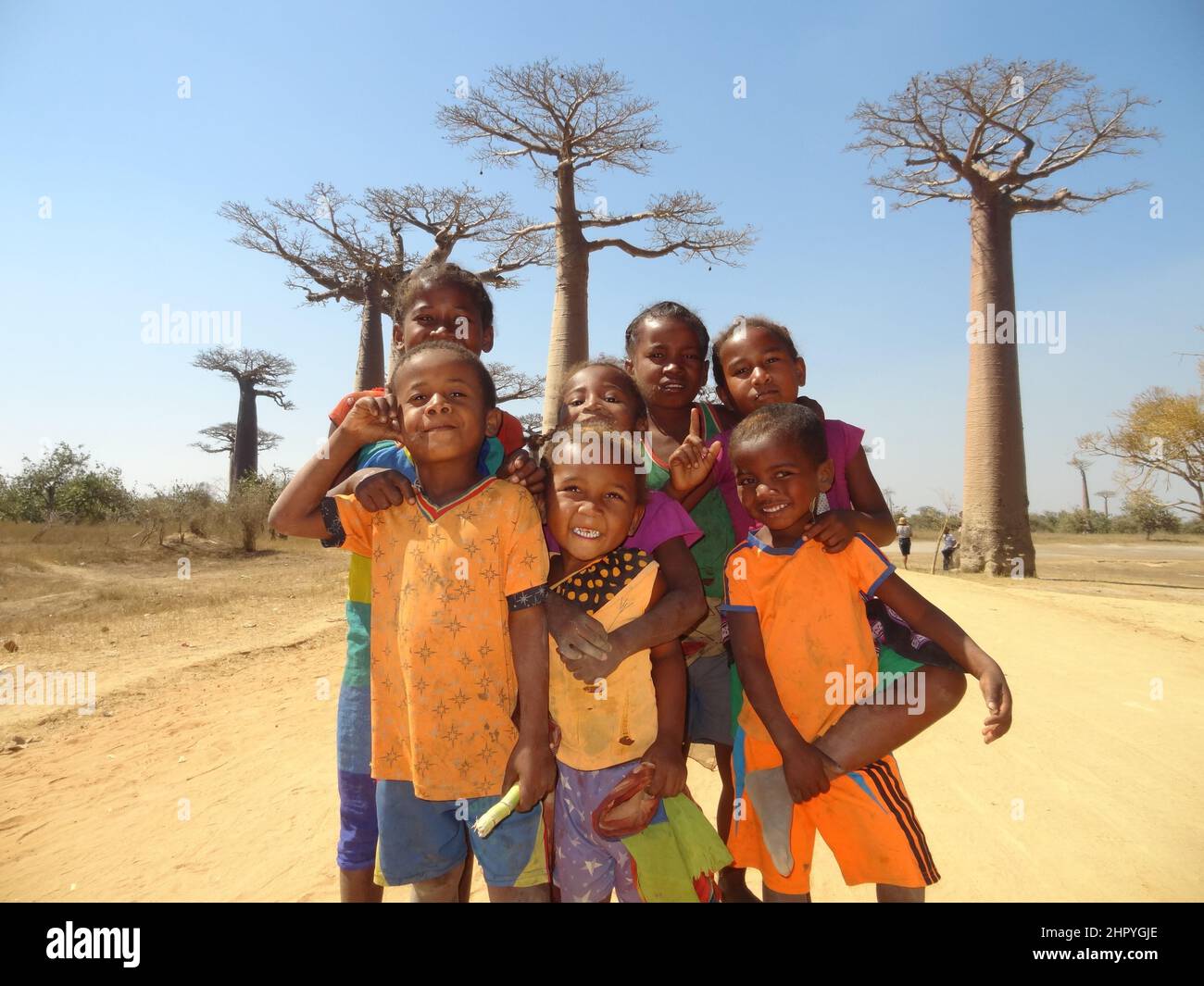 Group of happy children in madagascar hi-res stock photography and ...