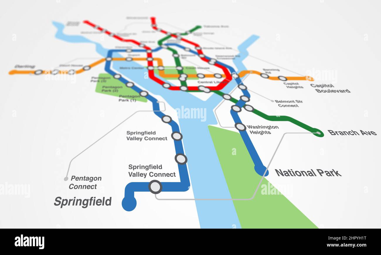 Mapping out the route. Cropped view of a map of the underground railway ...