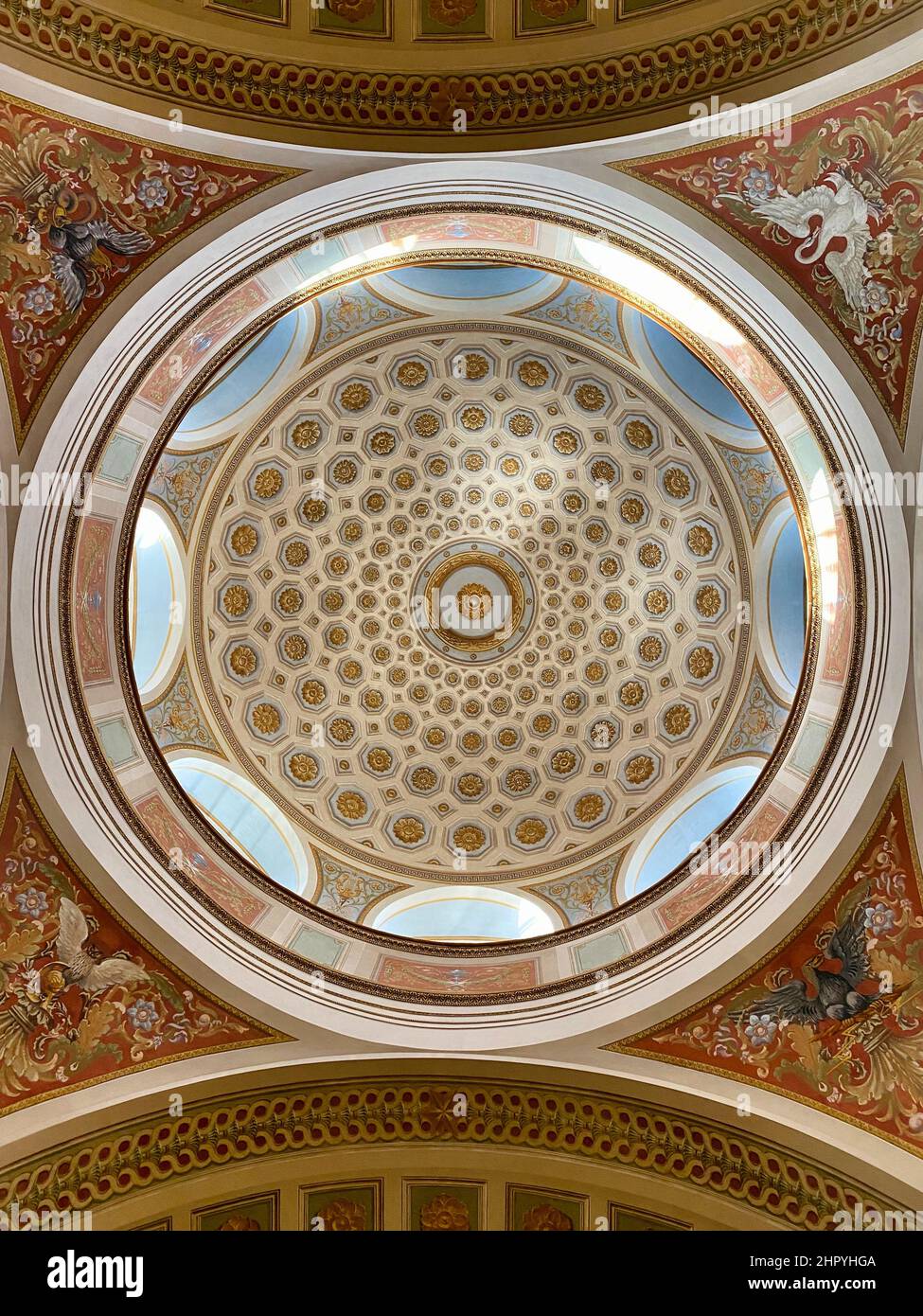 Low angle of the ceiling inside the Library in Finland Stock Photo - Alamy
