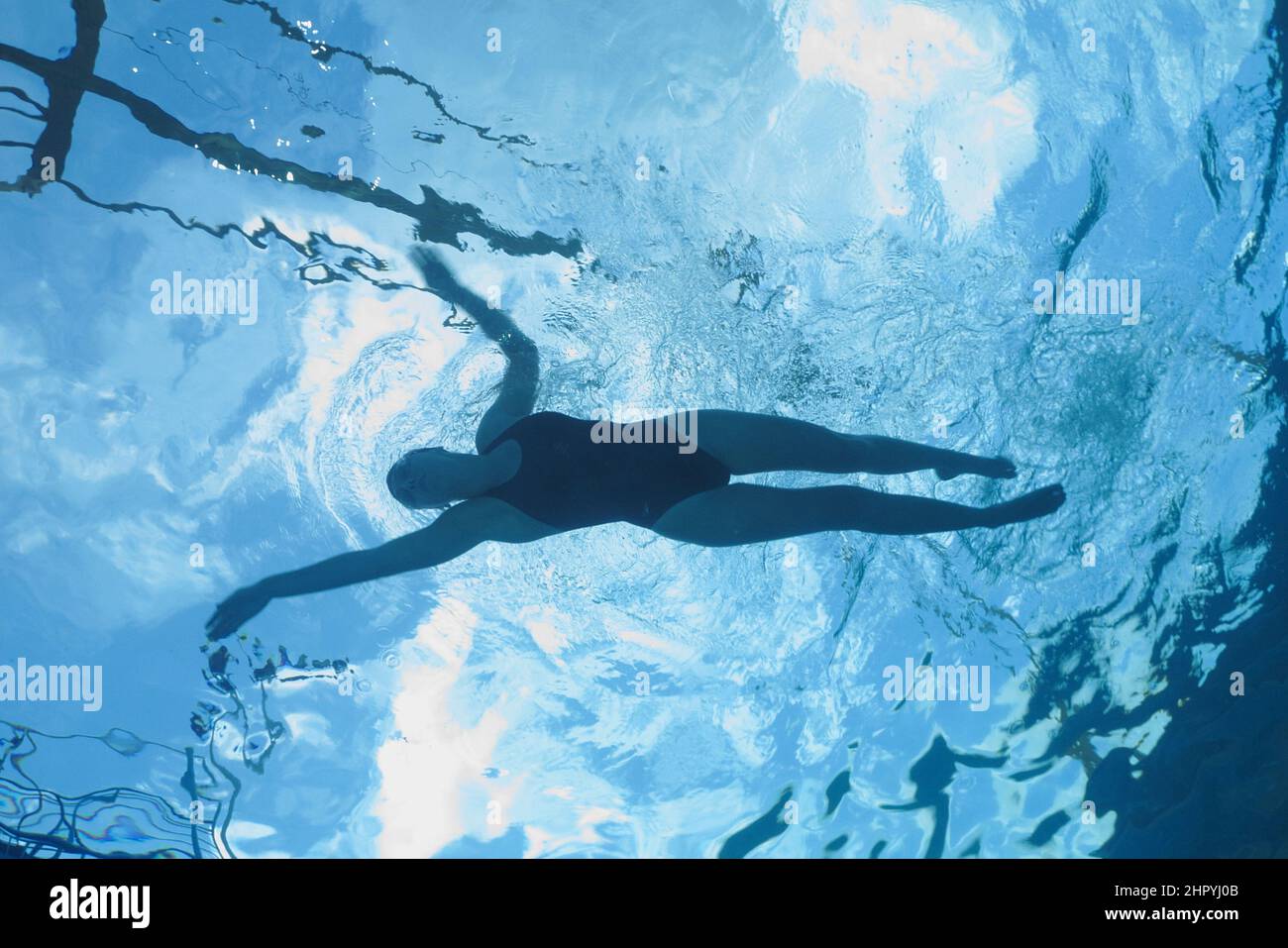 Underwater shot female swimmer swimming hi-res stock photography and ...