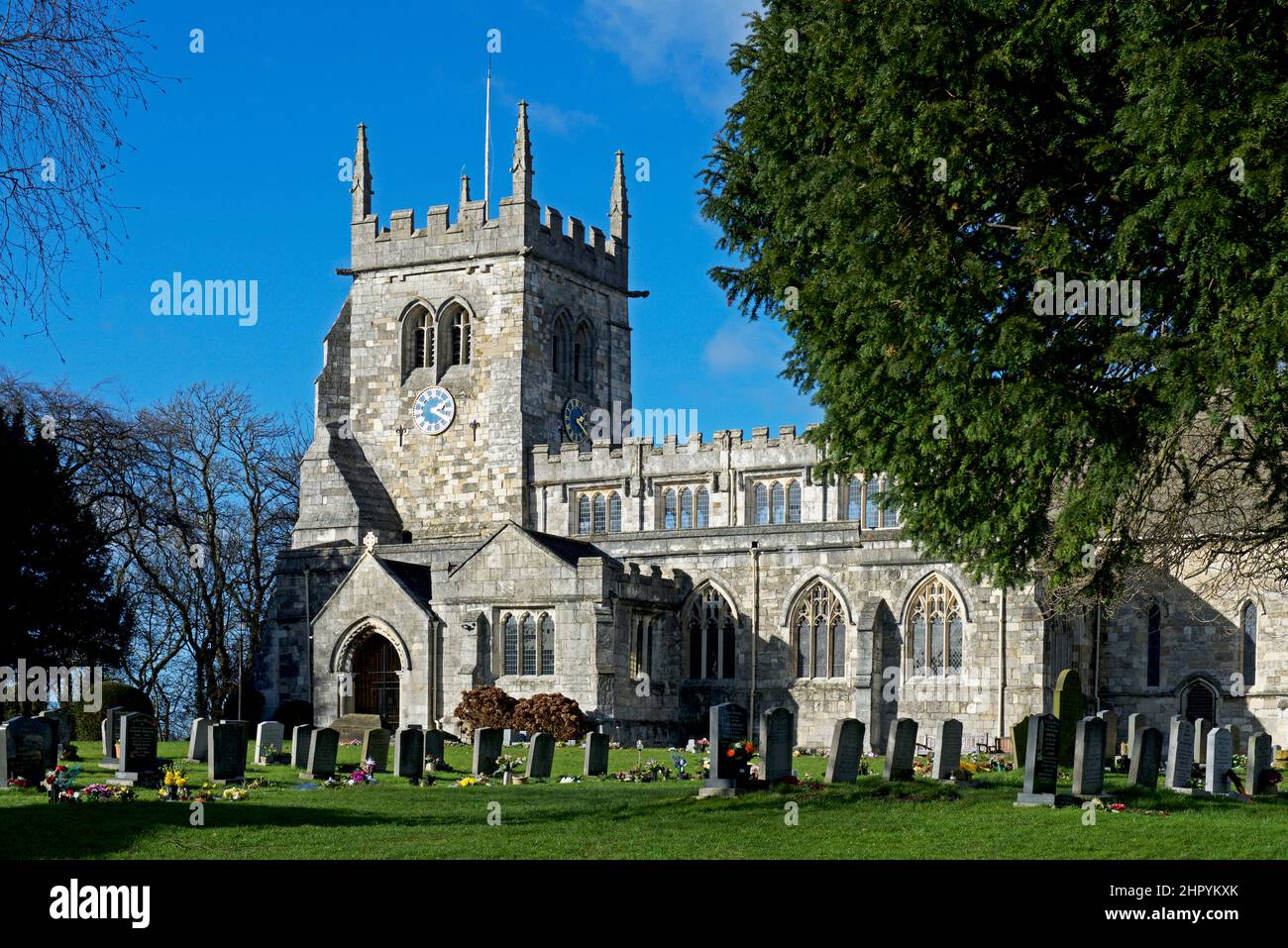 All Saints Church in Sherburn in Elmet, North Yorkshire, England UK ...