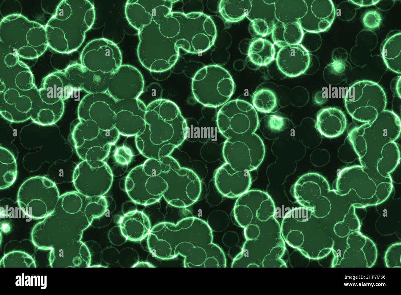 beautiful design green huge amount of bio monadiforms digitally made ...
