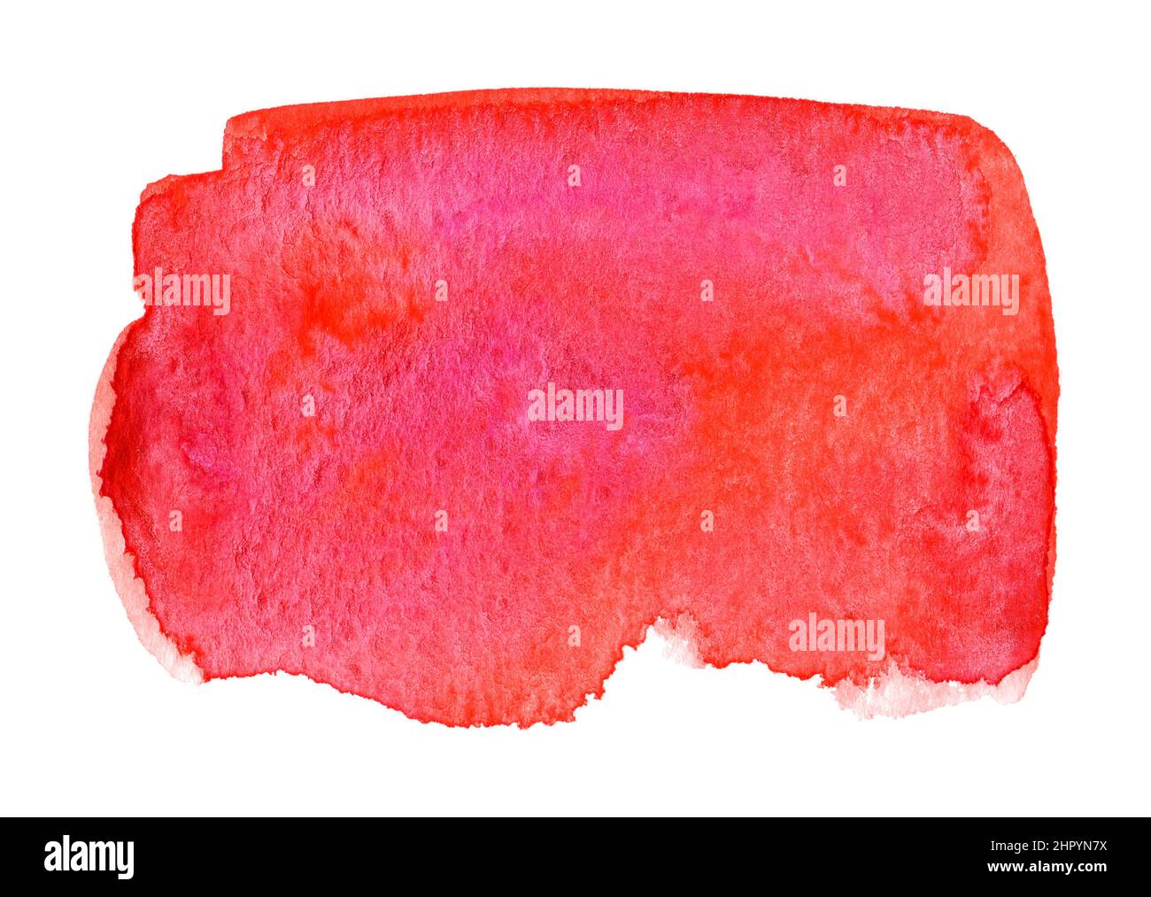 Abstract colorful hand painted watercolor shape as a background for ...