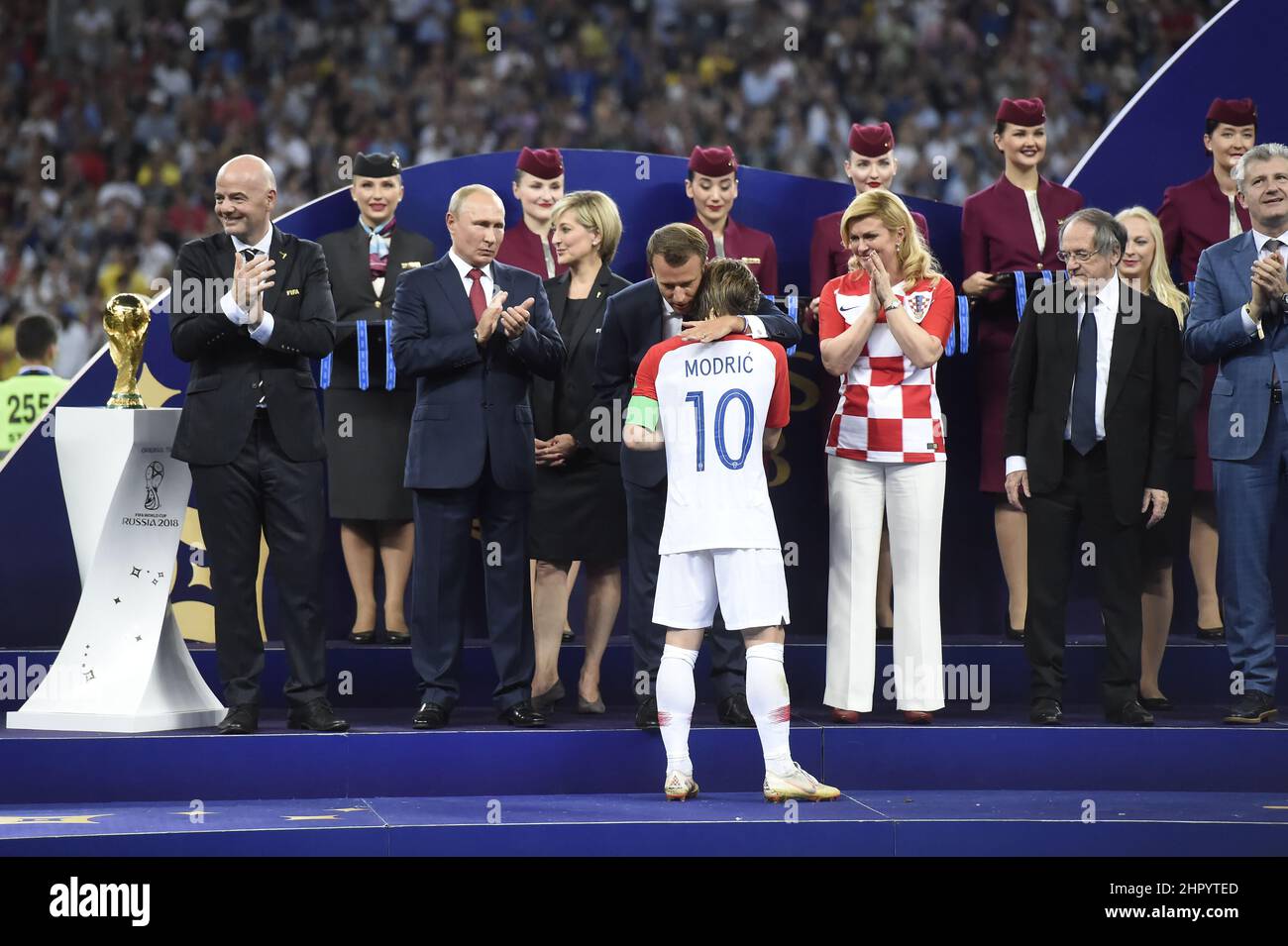 Putin world cup trophy hi-res stock photography and images - Alamy