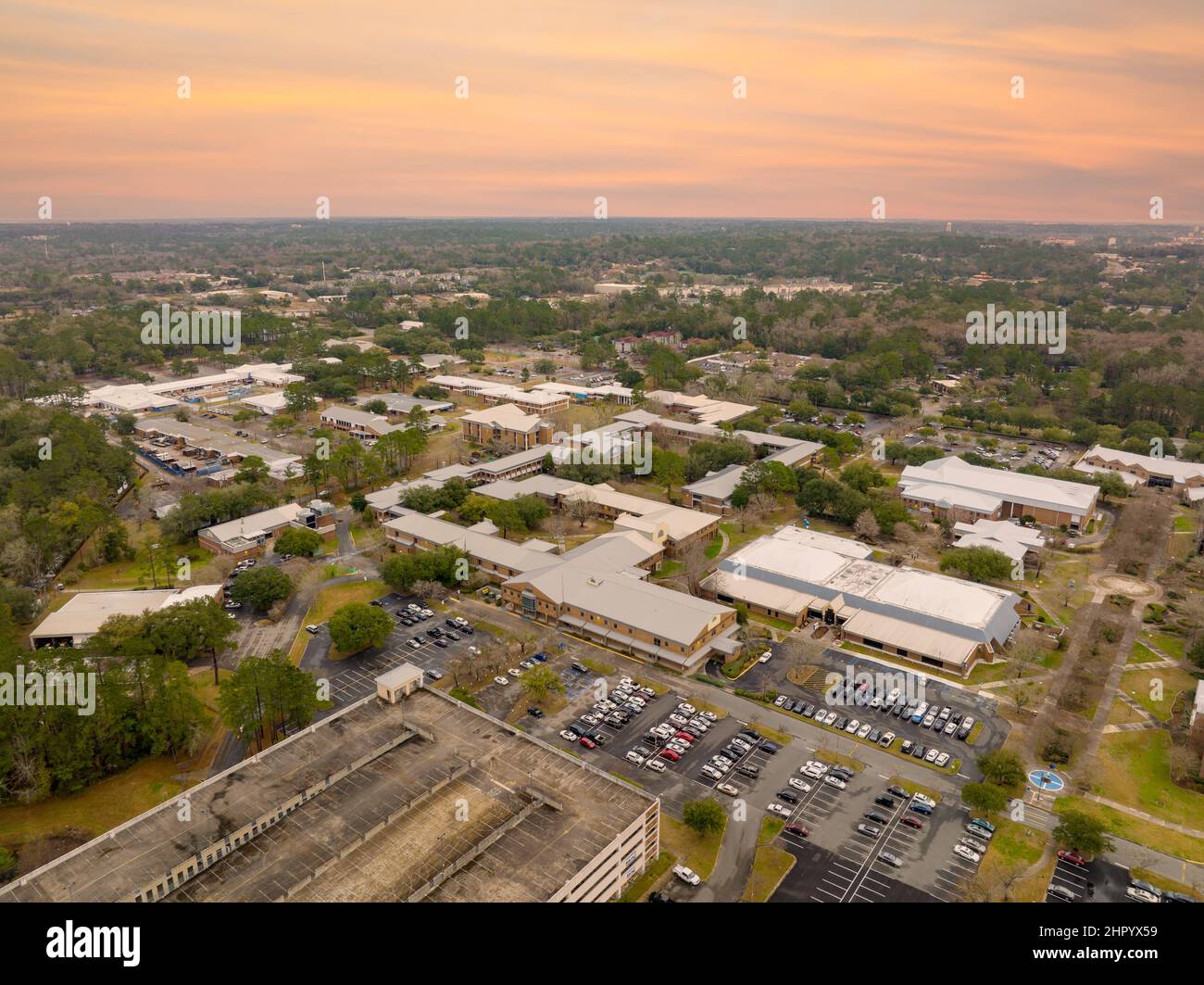 Dramatic sky over Tallahassee FL college campuses Stock Photo - Alamy
