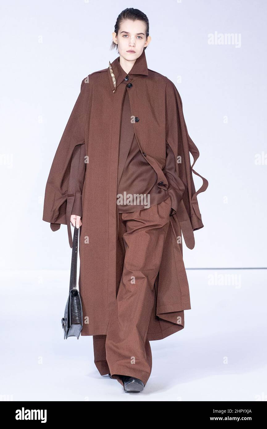 A model walks the runway designed by the Calcaterra. Calcaterra ...