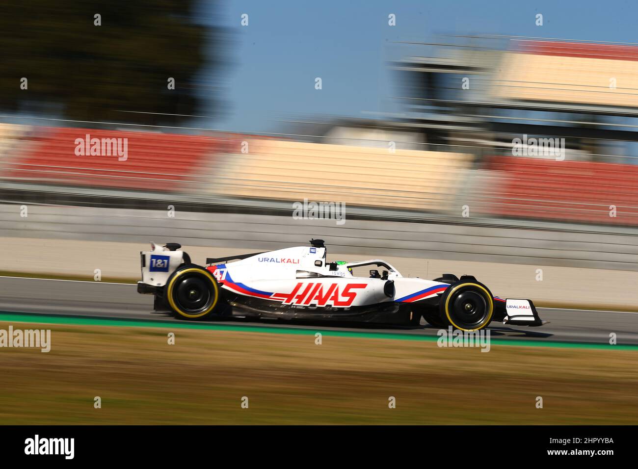 #47 Mick Schumacher, Haas F1 Team during the winter testing days ...