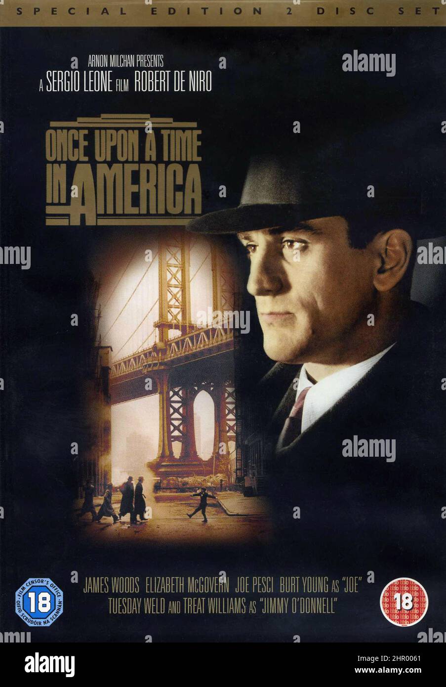 DVD Cover. "Once Upon a Time in America". Sergio Leone Stock Photo - Alamy