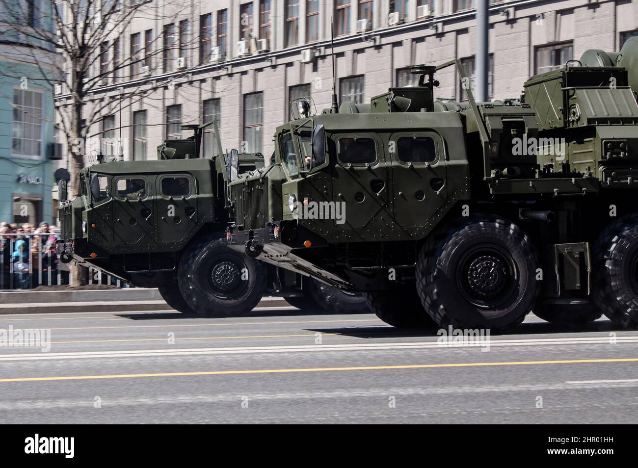 Russian SAM Trucks in Moscow during the 2017 Victory Day military ...