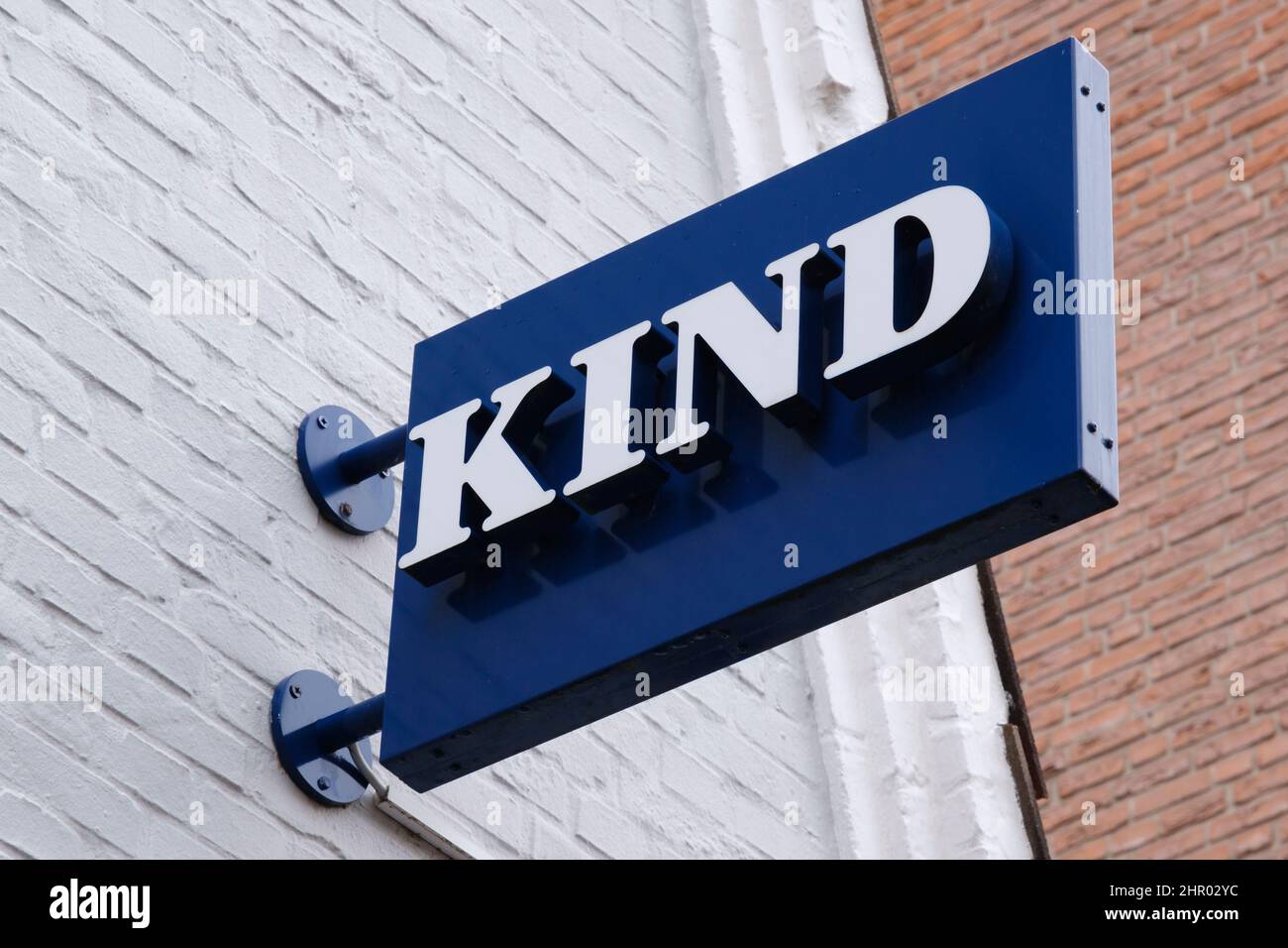 Sign And Logo Of KIND Stock Photo - Alamy