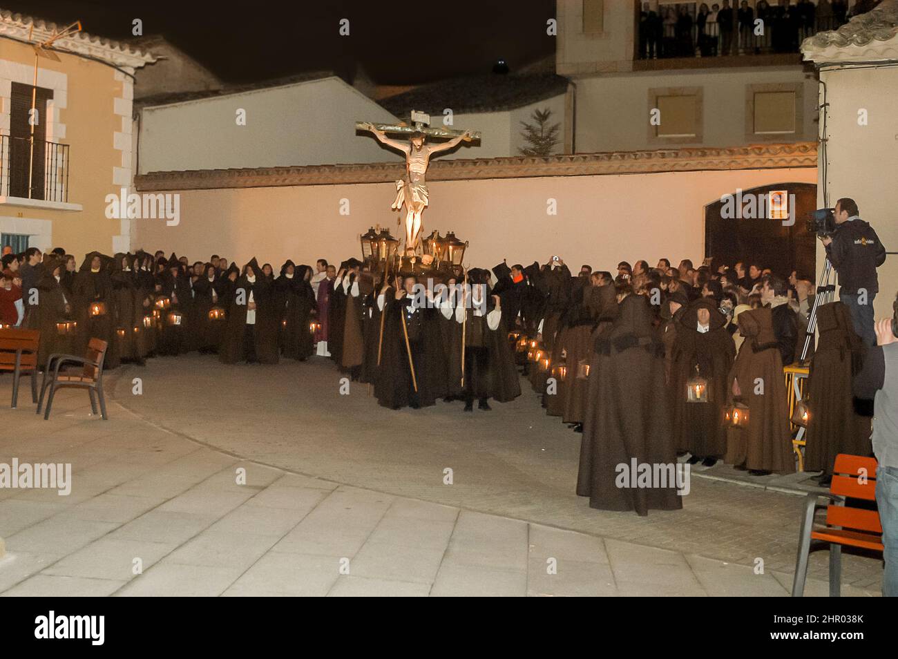 Holy Week in Zamora on the night of Holy Wednesday, procession of the ...