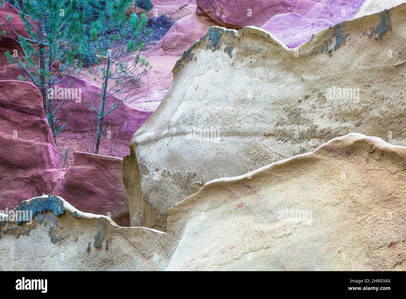 Ochres of the Luberon, France Stock Photo - Alamy