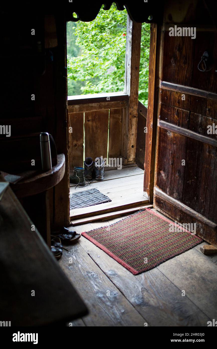 Alpine hut, German Switzerland Stock Photo - Alamy
