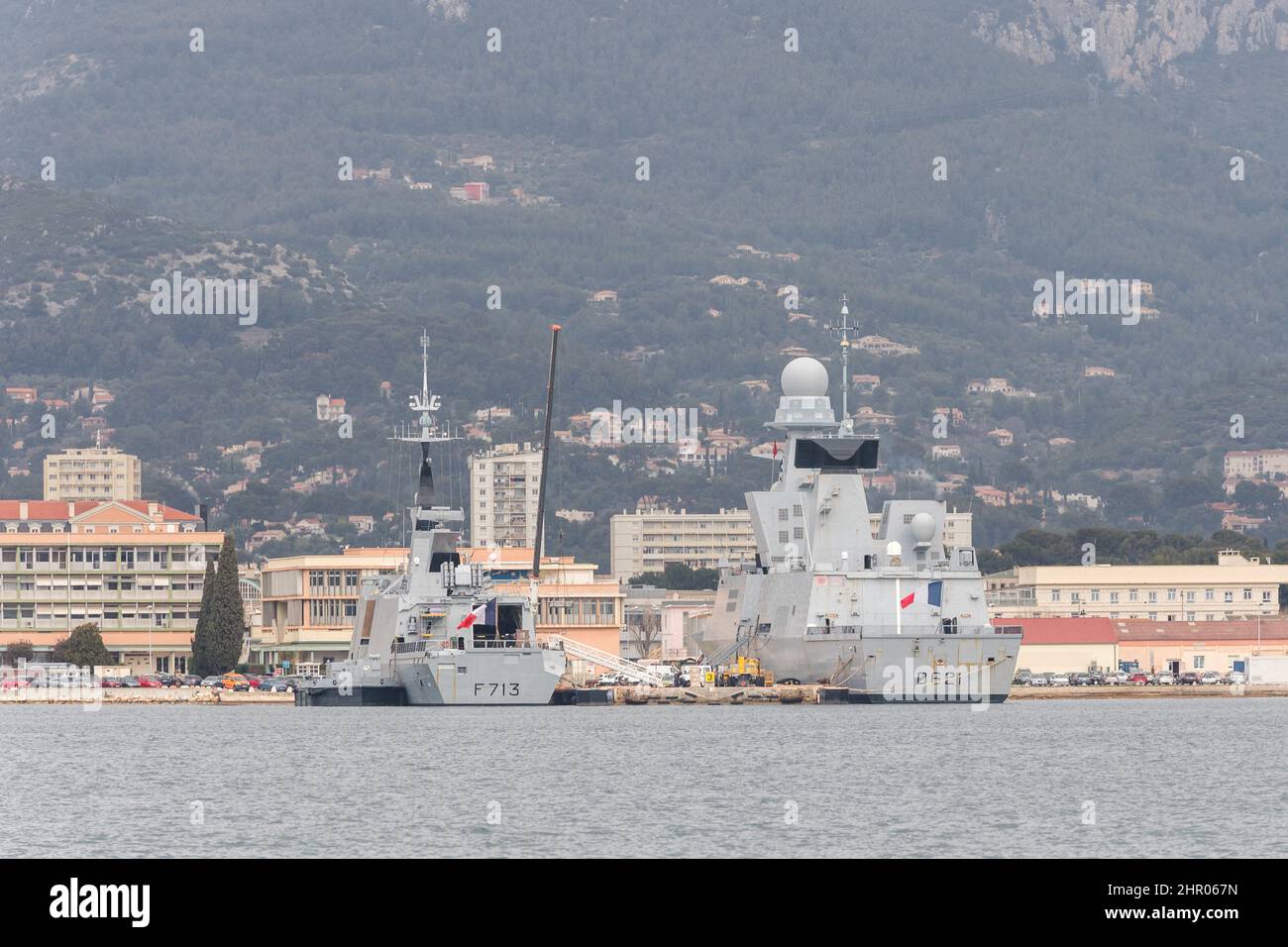The Naval Base (Marine Nationale) of Toulon, France on February 24 ...