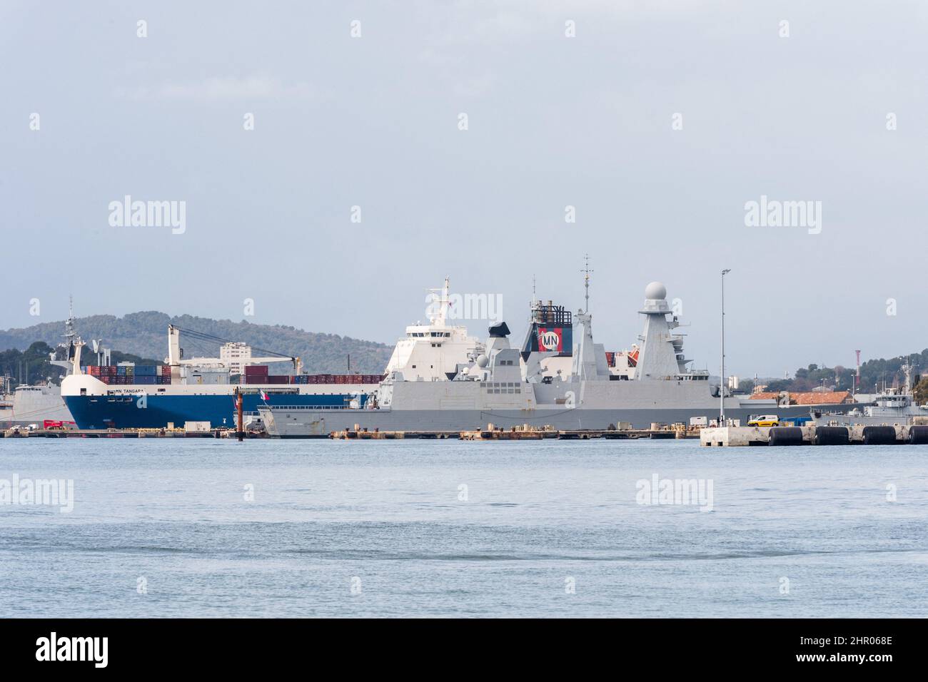 The Naval Base (Marine Nationale) of Toulon, France on February 24 ...