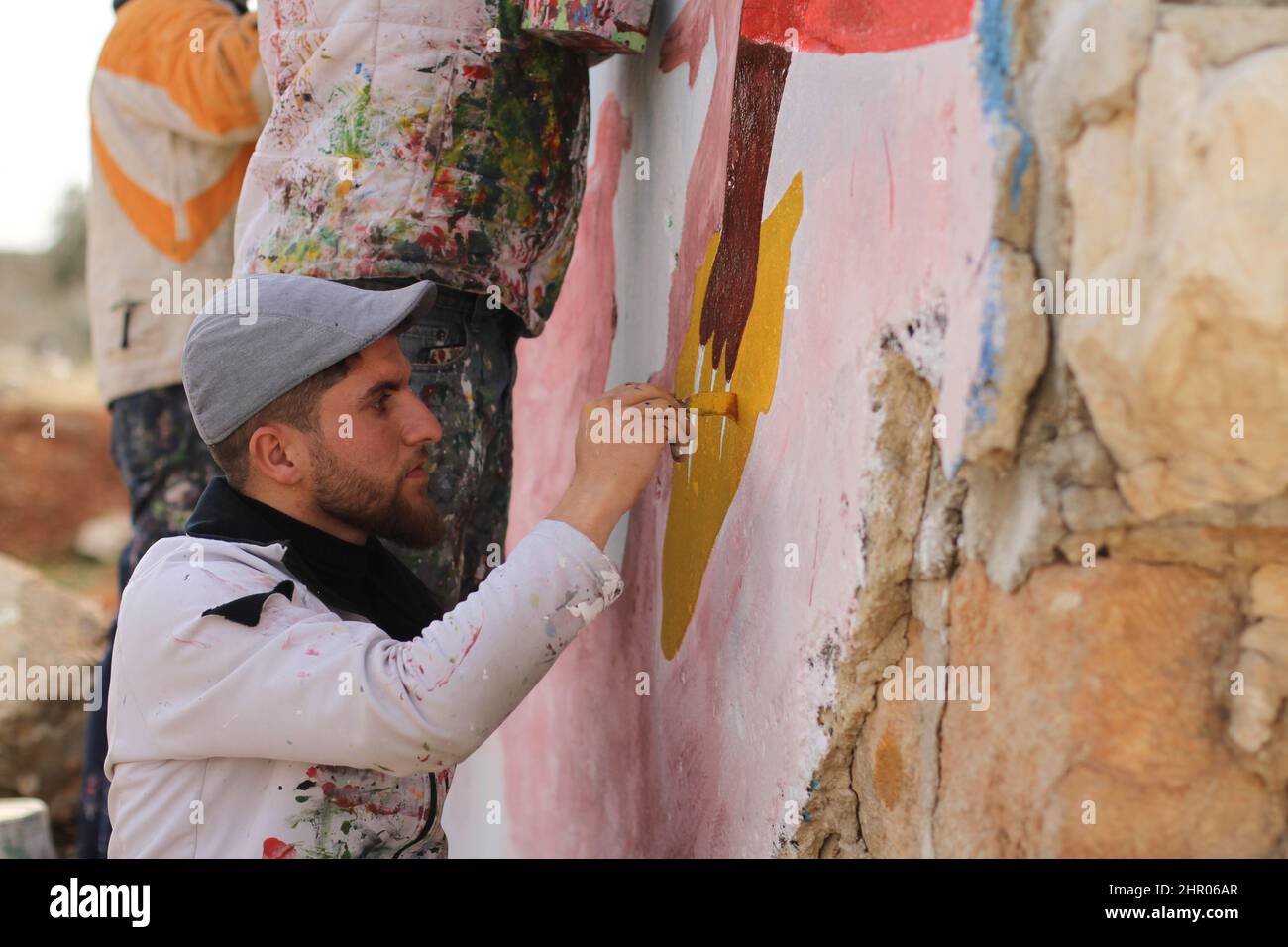 Graffiti aziz al asmar and anis hamdoun hi-res stock photography and ...