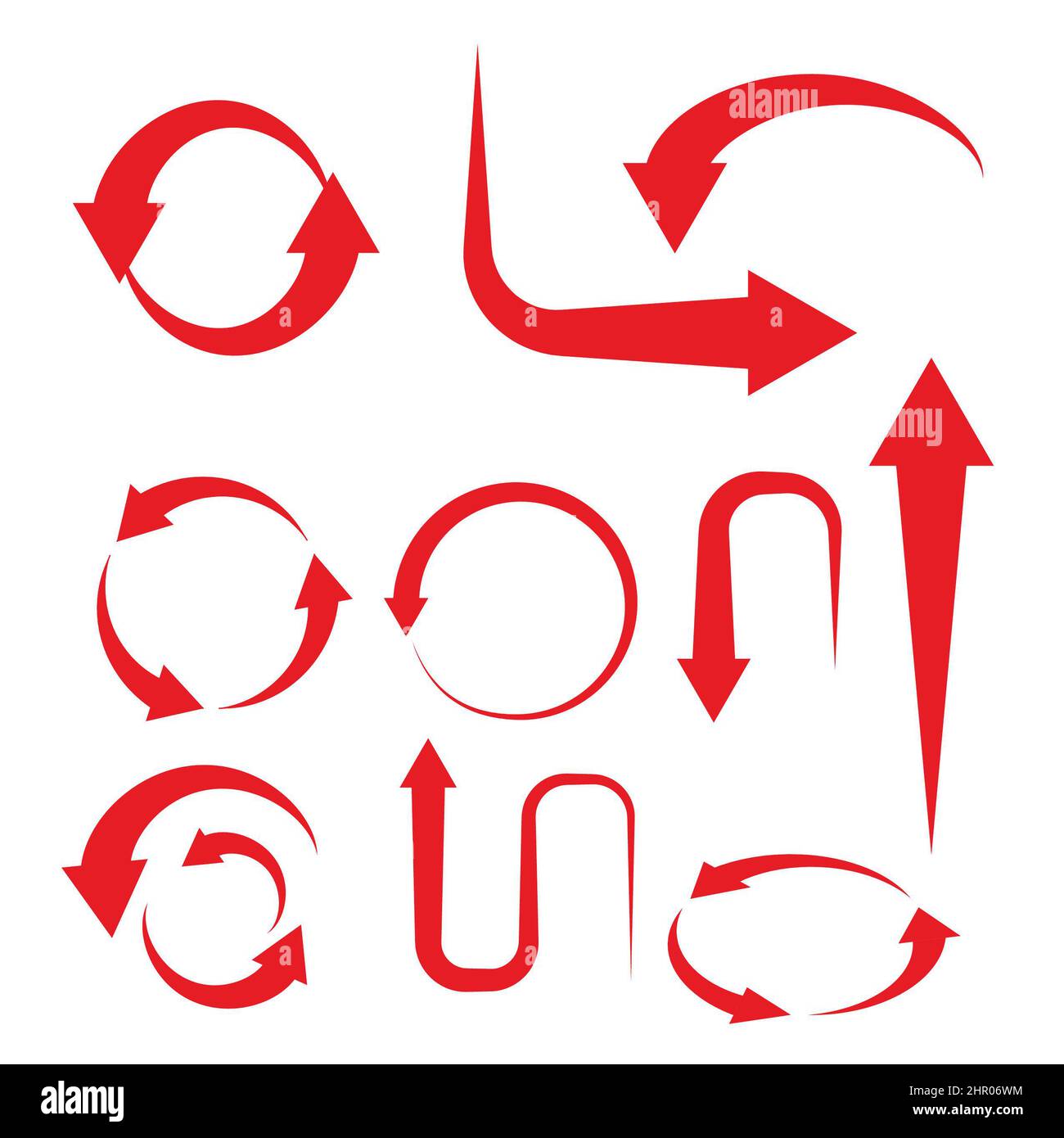 Line recycle symbol icon color hi-res stock photography and images - Alamy