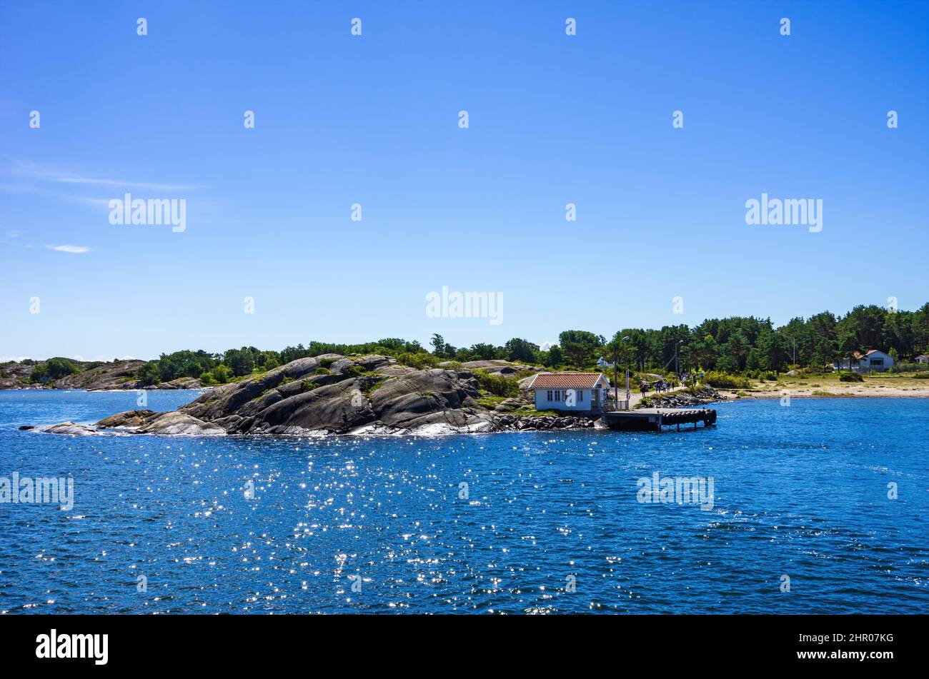 Kilesand pier, South Koster Island, near Strömstad, Bohuslän, Västra ...