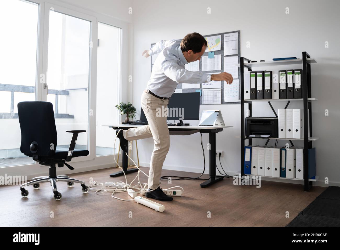 Electrical hazards wire hi-res stock photography and images - Alamy