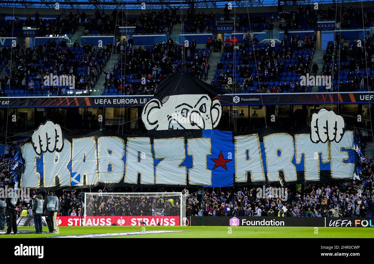 Real sociedad reale arena fans hi-res stock photography and images - Alamy