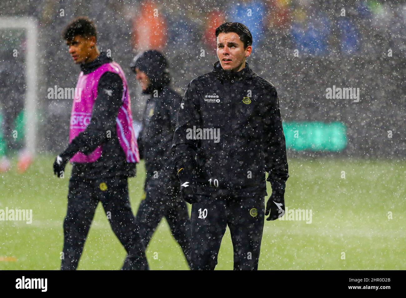 Bodø 20220224.Hugo Vetlesen before the match starts during the European ...