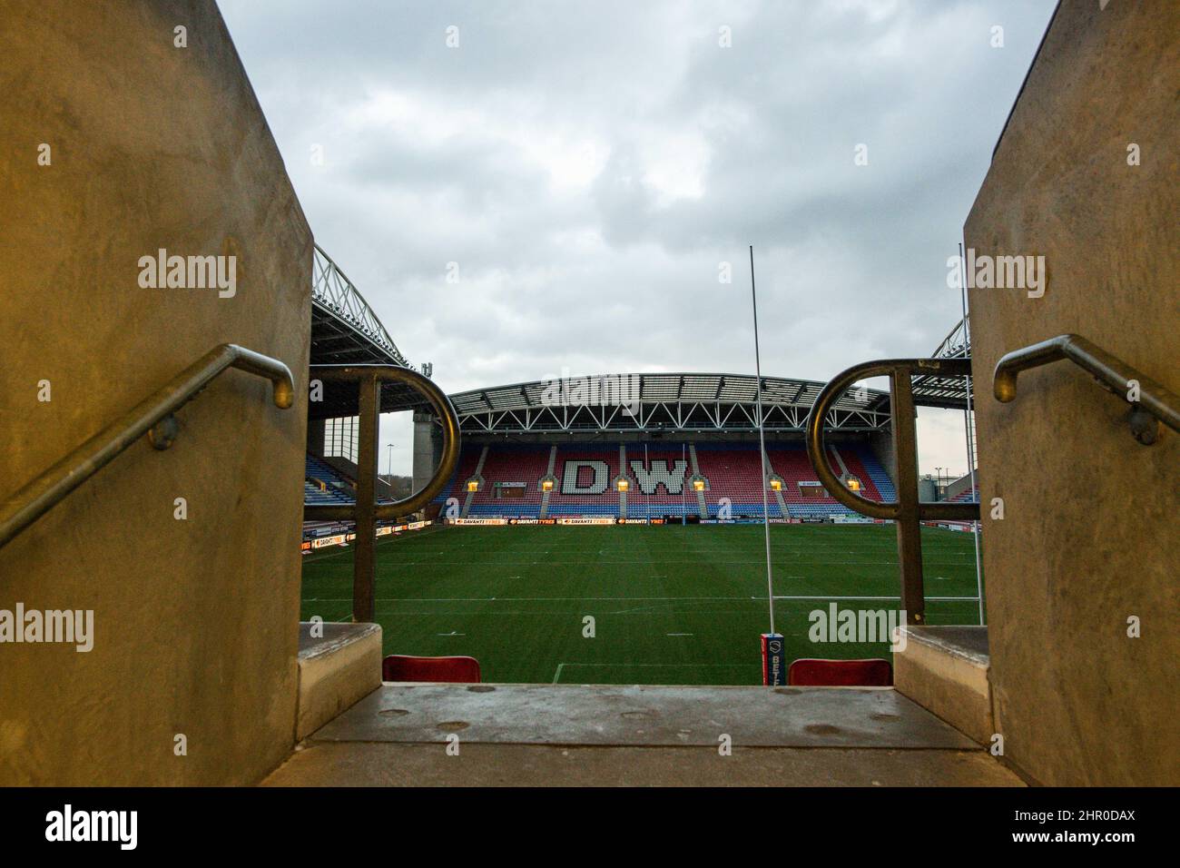 General view of The DW Stadium, Home of Wigan Warriors Stock Photo - Alamy