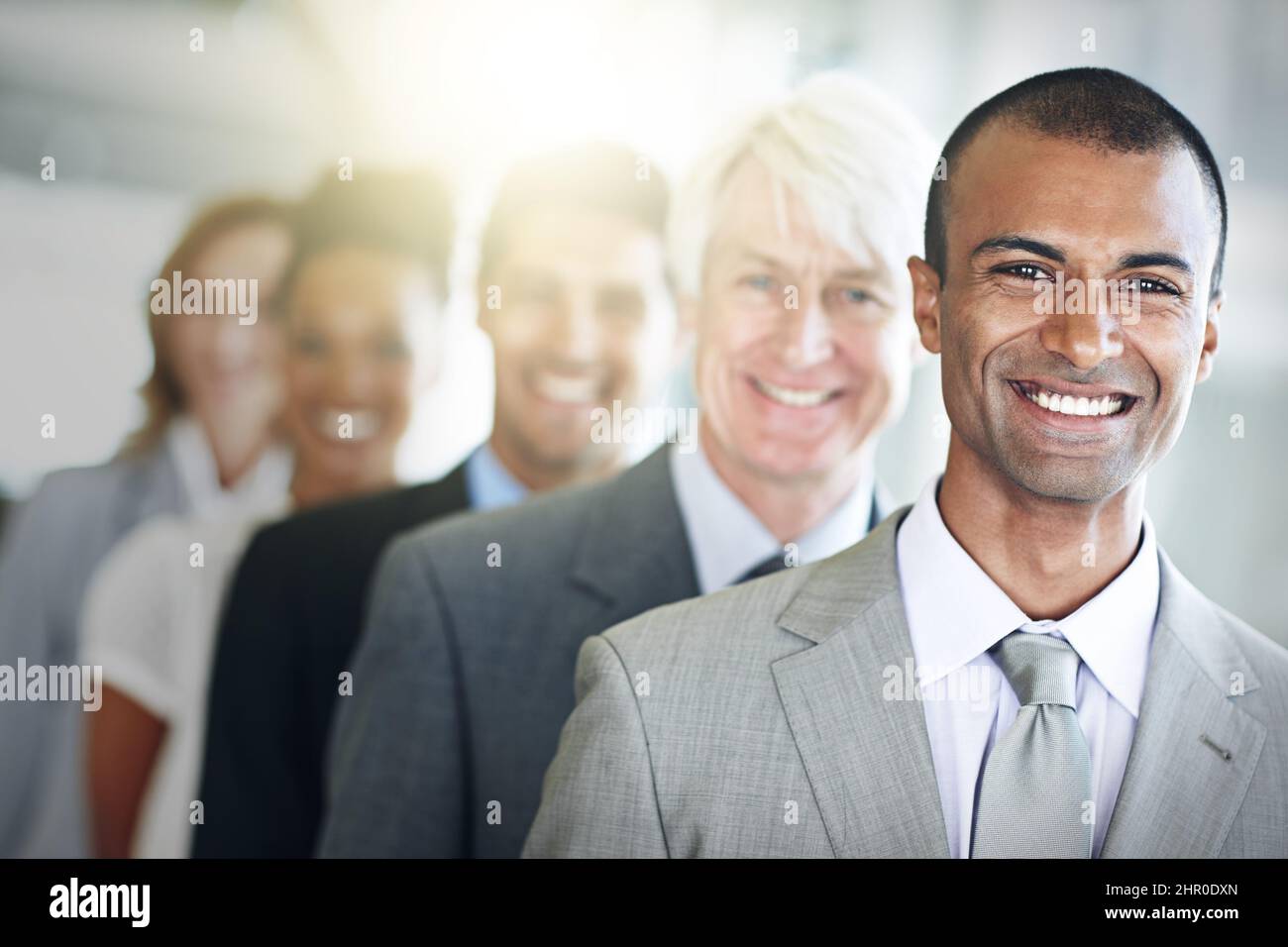 Were the best team in the business. Cropped portrait of a group of ...