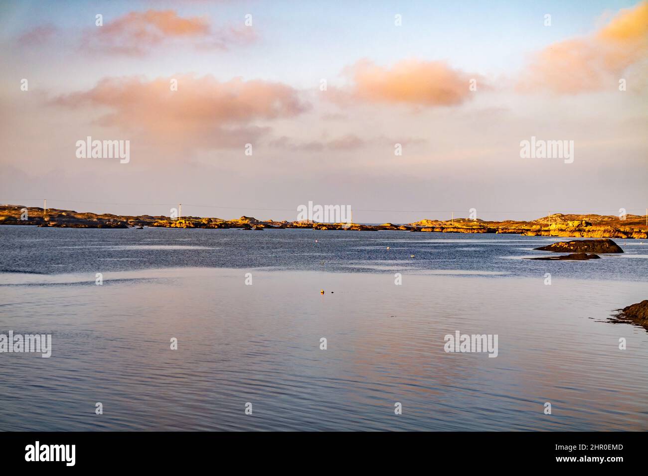 The beautiful coast at Burtonport harbour, Donegal - Ireland Stock ...