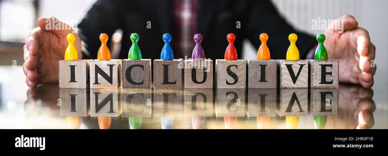Inclusion Diversity Equality Banner. Inclusive LGBT Banner Stock Photo ...
