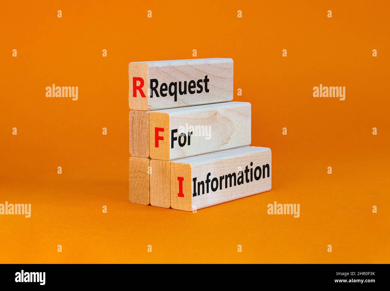 RFI request for information symbol. Concept words RFI request for ...