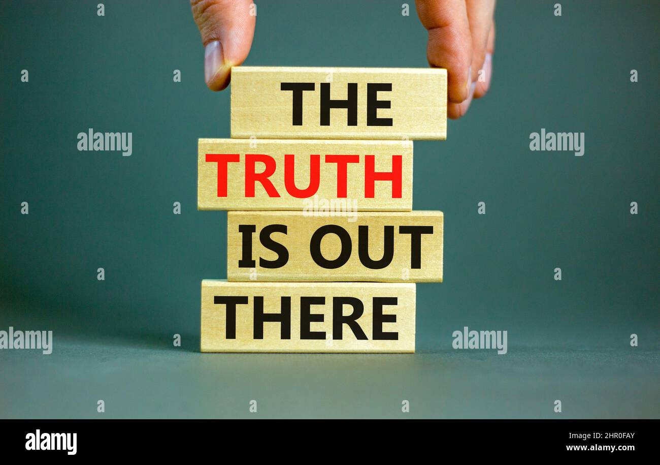 The truth is out there symbol. Concept words The truth is out there on ...