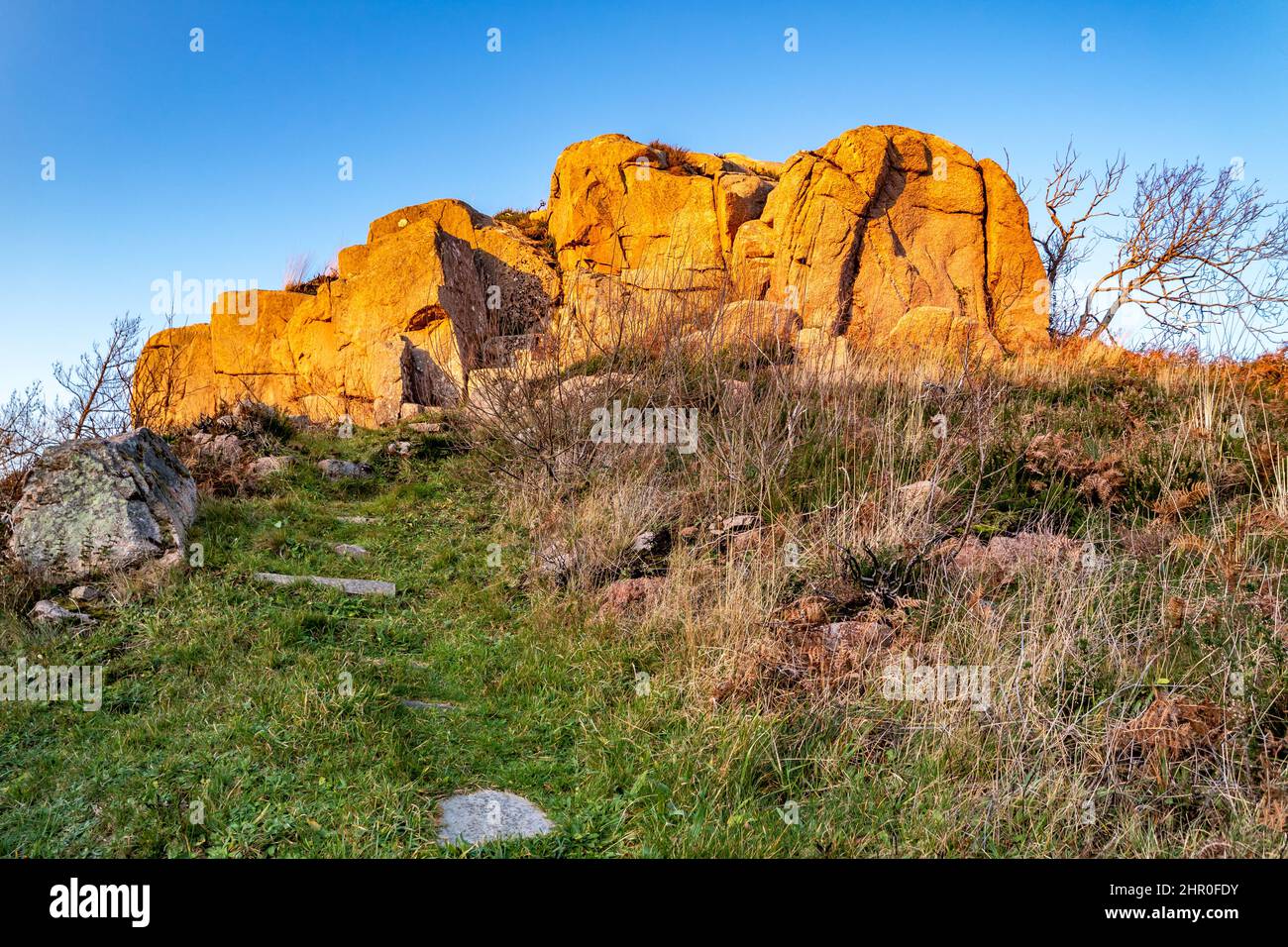 The historic mass rock by Kincasslagh in County Donegal - Ireland Stock ...